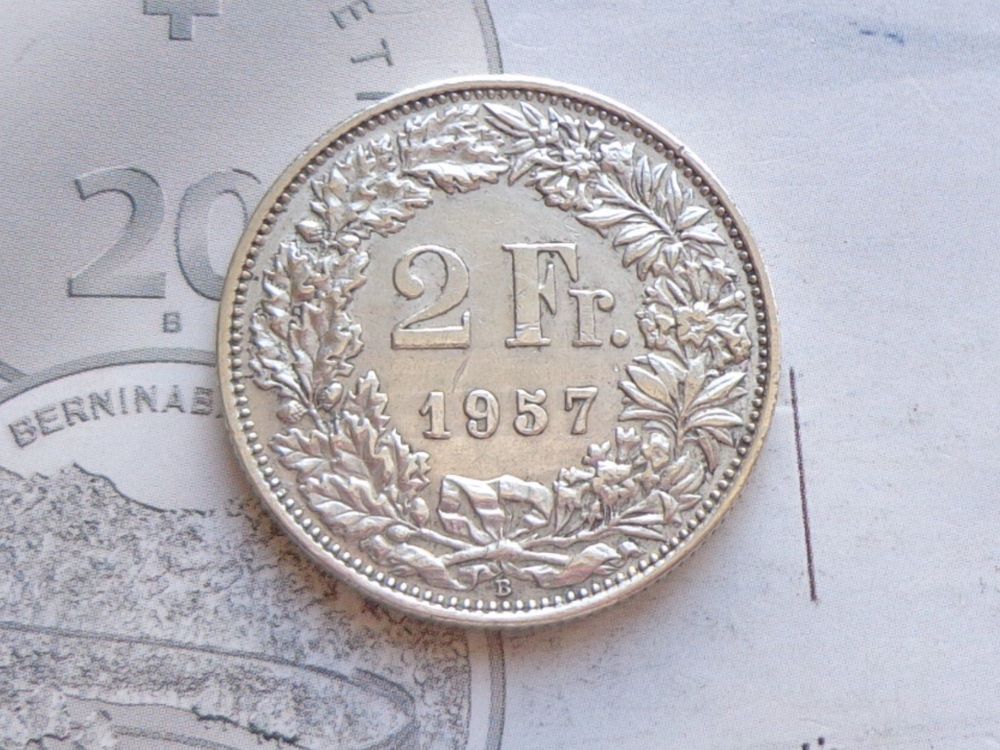 2 Fr. 1957 Très Belle pièce - Rare ! (Gebraucht) in Pully für CHF 6 – mit Lieferung auf Ricardo ...