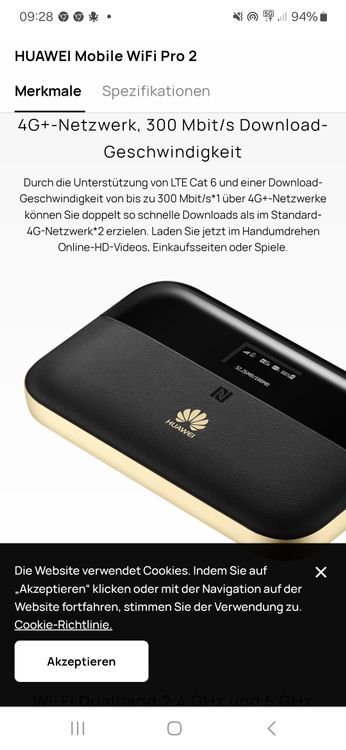 Huawei Mobile WiFi Pro2 Hotspot (Gebraucht) in Bern für CHF 74 – mit ...