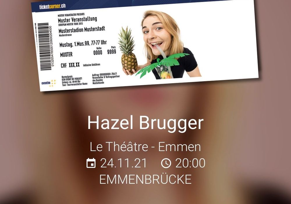 Hazel Brugger 24.11 in Emmen (1Ticket) | Kaufen auf Ricardo