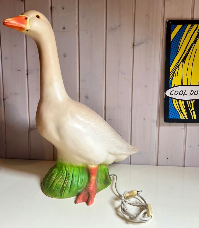 Vintage 80er Jahre Heico Gans Tischlampe Germany | Acheter sur Ricardo