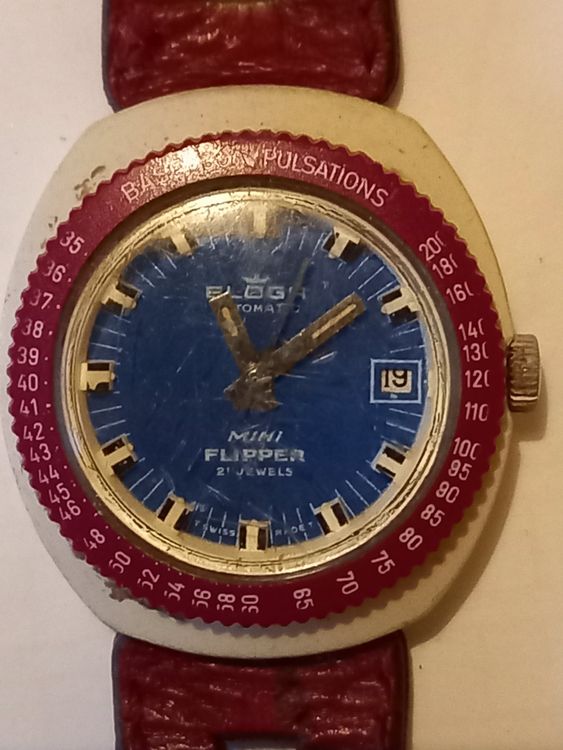 Eloga"Mini Flipper"-automatic Uhr, antik, läuft (Gebraucht) in für CHF ...