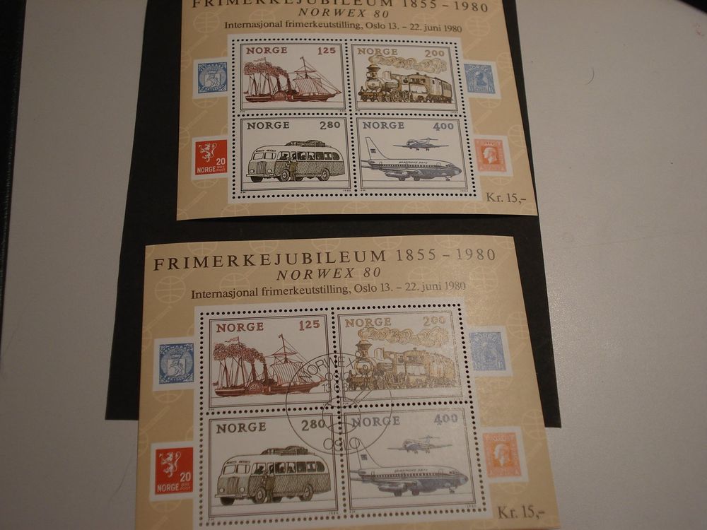Norwegen 1980, Block ** und o, Transport (Gebraucht) in Niederwil AG für CHF 1 – mit Lieferung ...