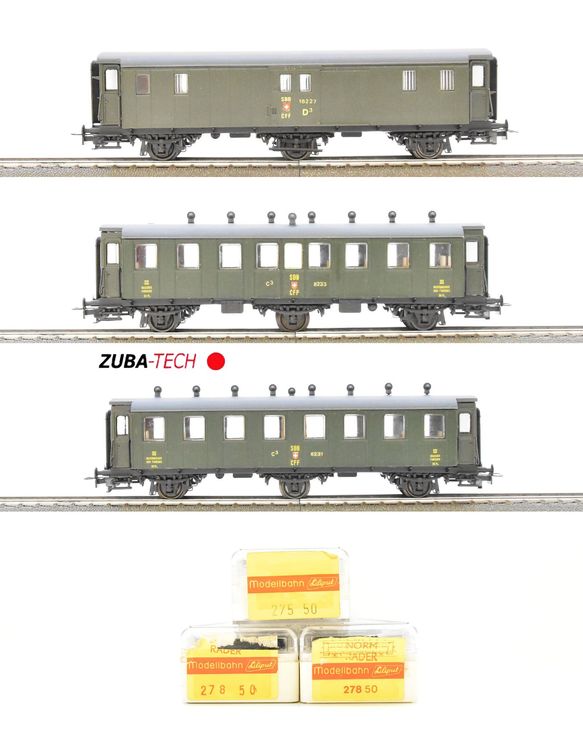 3x Liliput Personenwagen der SBB H0 GS mit OVP (Gebraucht) in St. Gallen für CHF 122 – mit ...