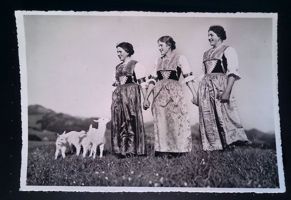 Appenzeller Trachten 3 Frauen 3 Ziegen Gel 1956 | Kaufen auf Ricardo Appenzeller Trachten 3 Frauen 3 Ziegen Gel 1956 | Kaufen auf Ricardo