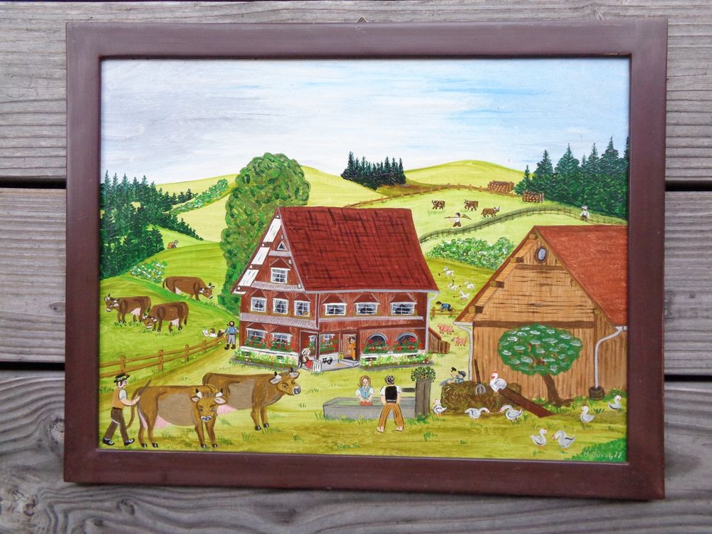 APPENZELLER BILD BAUERNMALEREI NAIVE MALEREI | Kaufen auf Ricardo