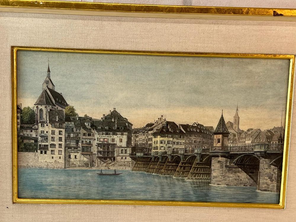 Alte Rheinbrücke in Basel um 1903 (Gebraucht) in Neuhausen am Rheinfall für CHF 25 – mit ...
