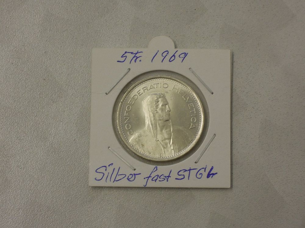 5 Franken 1969 Silber top zustand (Gebraucht) in Bad Zurzach für CHF 7 – mit Lieferung auf ...