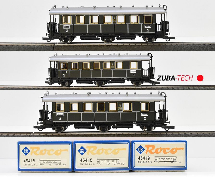 Roco 3x Personenwagen K.Bay.Sts.B. H0 GS mit OVP (Neu (gemäss Beschreibung)) in St. Gallen für ...
