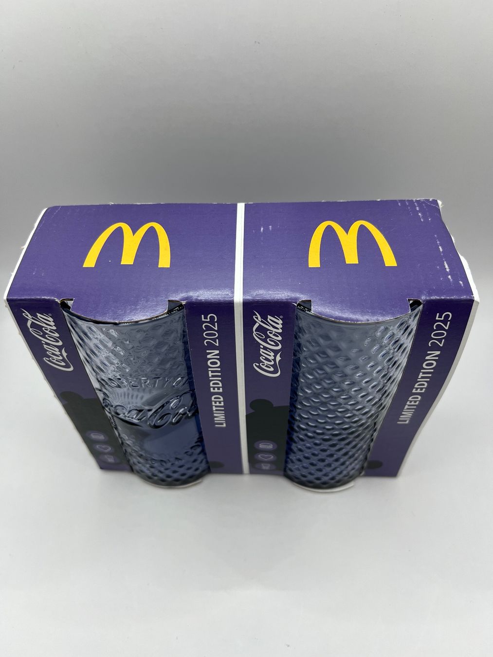 2 Coca-Cola Gläser McDonald's lila Limited Edition (Neu und ...