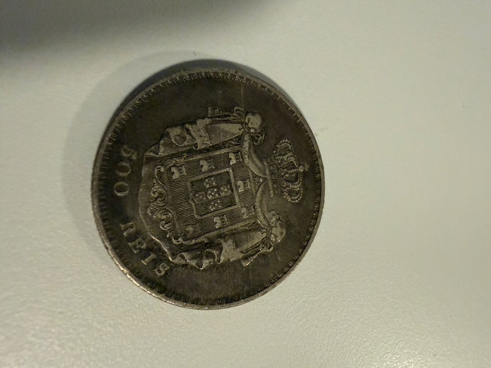 Portugal, Maria II, 500 Reis, 1846 - Seltene Silbermünze (Gebraucht) in ...
