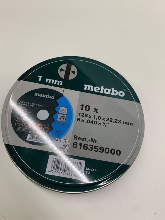 Metabo Inox Trennscheiben 10 St 125mm. BO (Neu (gemäss Beschreibung ...