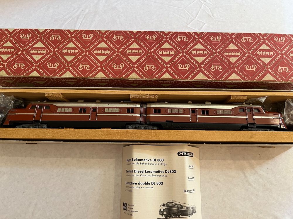 Märklin DL 800 Doppellokomotive braun 1955 Rarität DL800 (Gebraucht) in ...