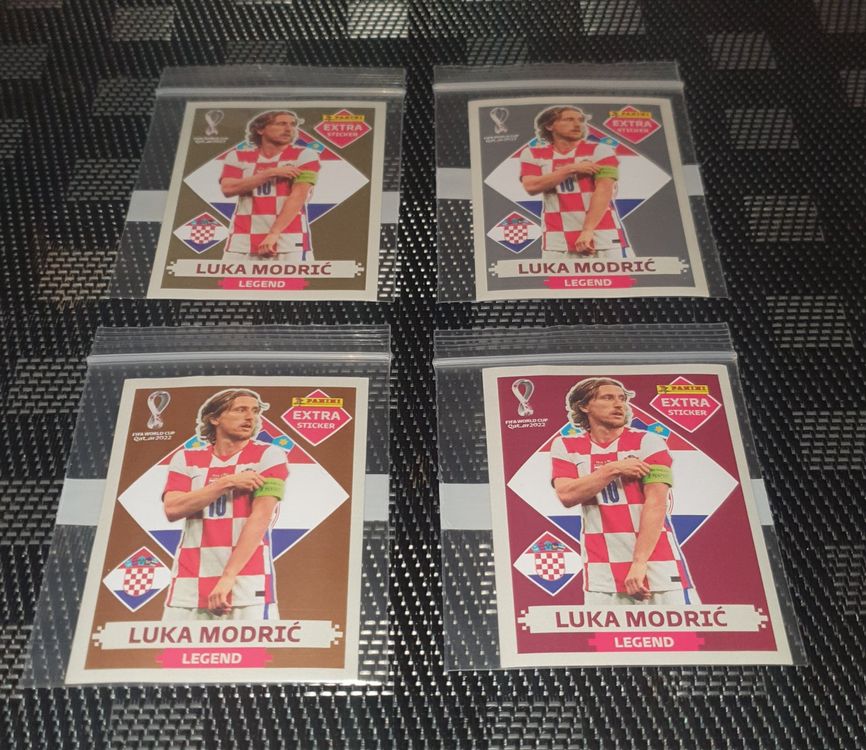 Panini Extra Sticker Luka Modric Or Argent Bronze Base (Neu (gemäss ...