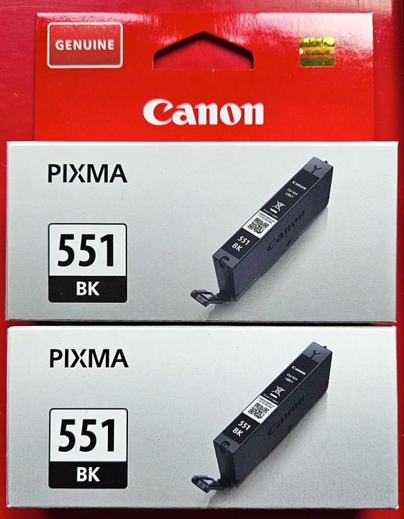 Canon PIXMA 551 BK (deux unités) (Neuf avec emballage d'origine) à ...