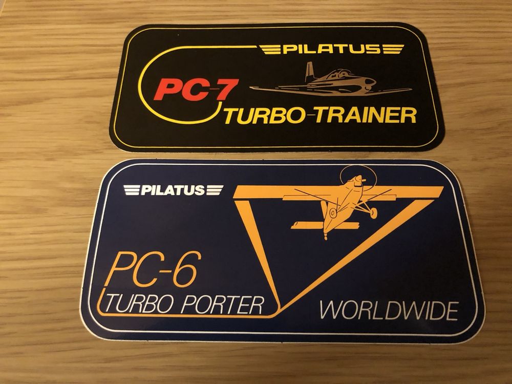 Pilatus PC-6 Turbo Porter & PC-7 Aufkleber (Gebraucht) in Buochs für CHF 6 – mit Lieferung auf ...