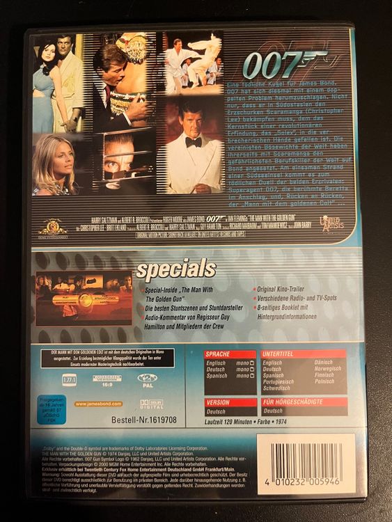 James Bond 007 Der Mann mit dem Goldenen Colt (1974) DVD 📀 (Neuf (Voir description)) à Sierre ...