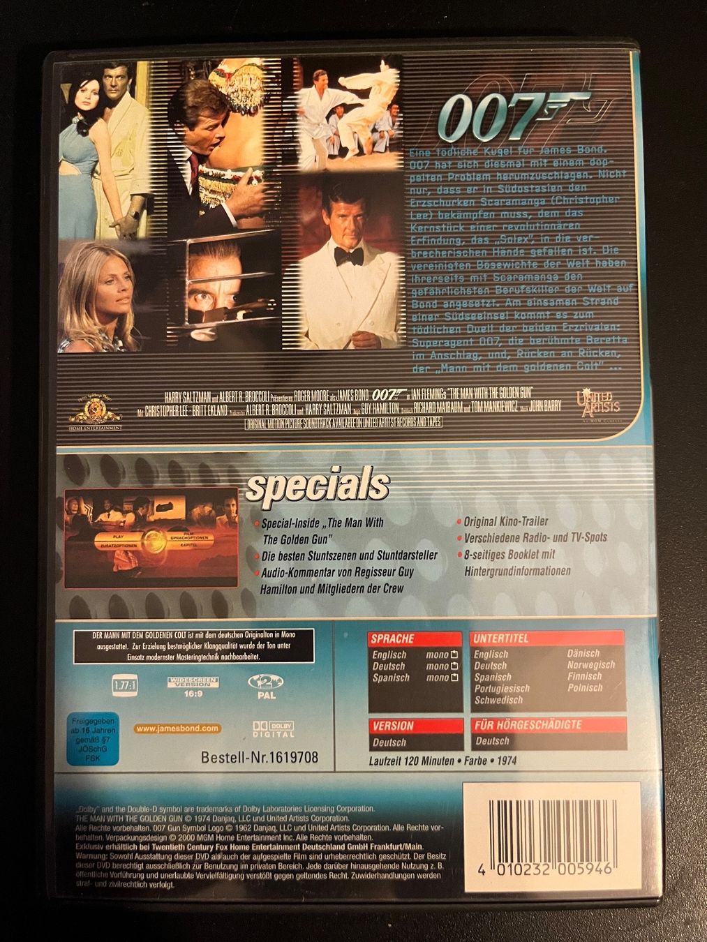 James Bond 007 Der Mann mit dem Goldenen Colt (1974) DVD 📀 (Neu (gemäss Beschreibung)) in Sierre ...