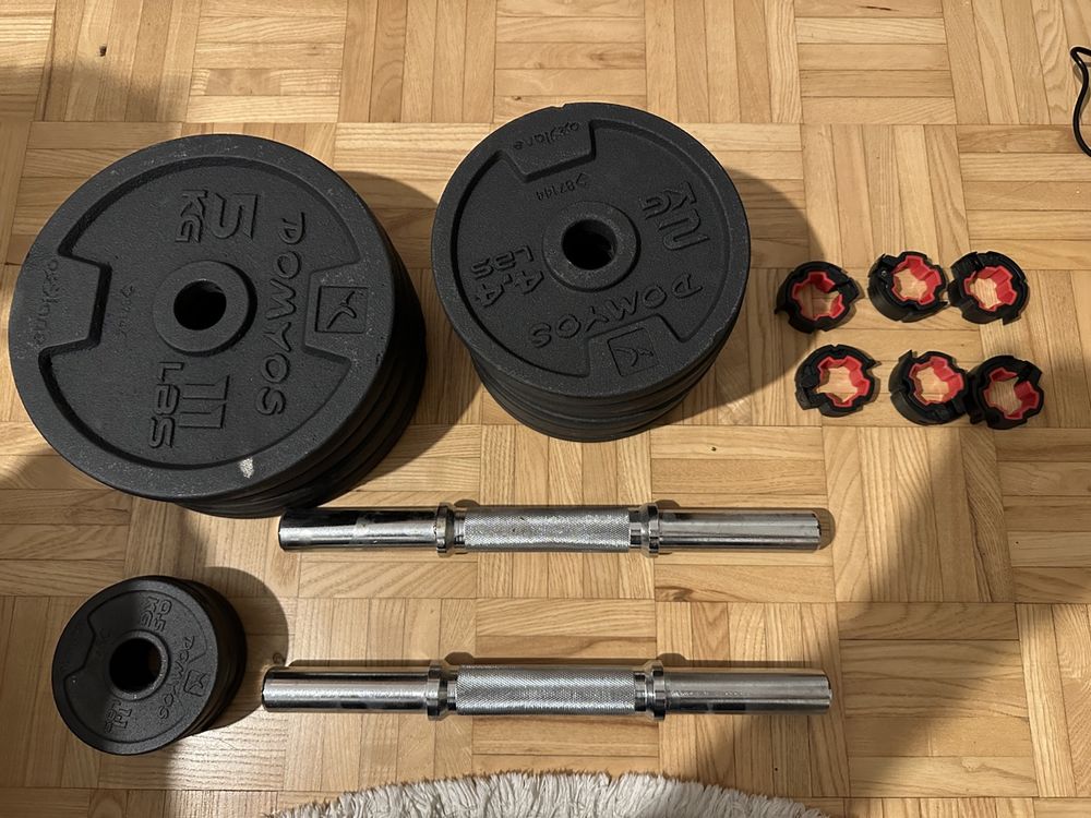 Disques de musculation + altères (Gebraucht) in Genève für CHF 5 – nur ...