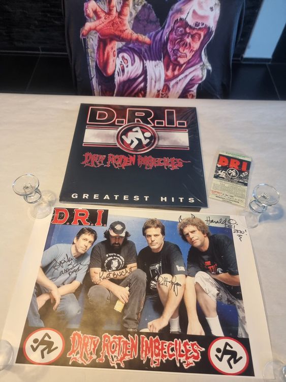 D.R.I – Kollektion, LP, signed Poster, Ticket (Neu (gemäss Beschreibung ...