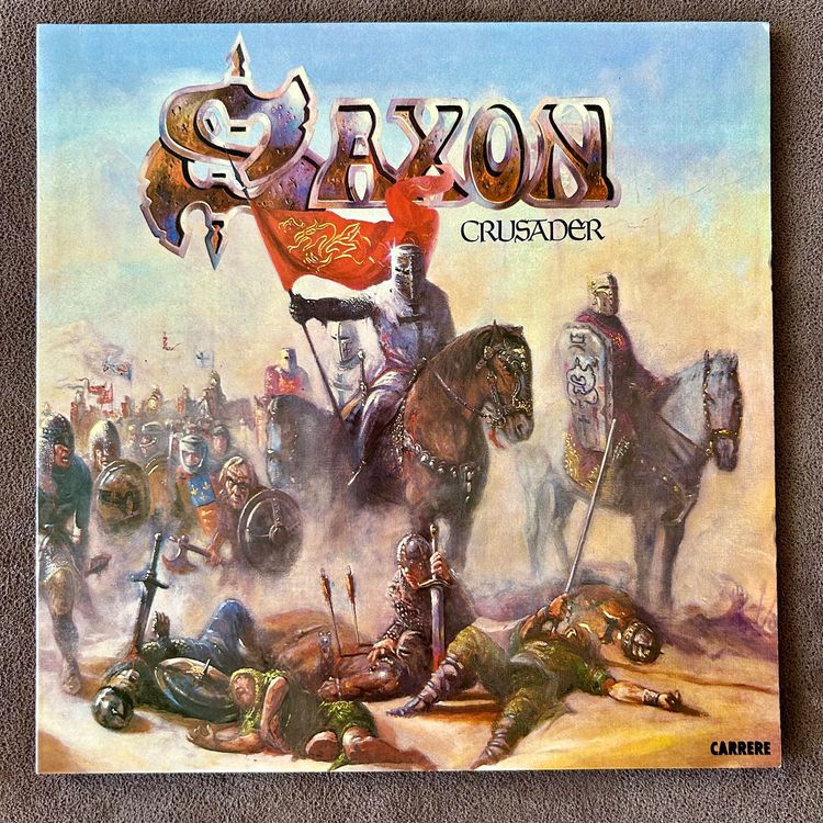 SAXON „CRUSADER“ VINYL LP ORIGINAL 1st Press Gatefold NWOBHM (Gebraucht ...