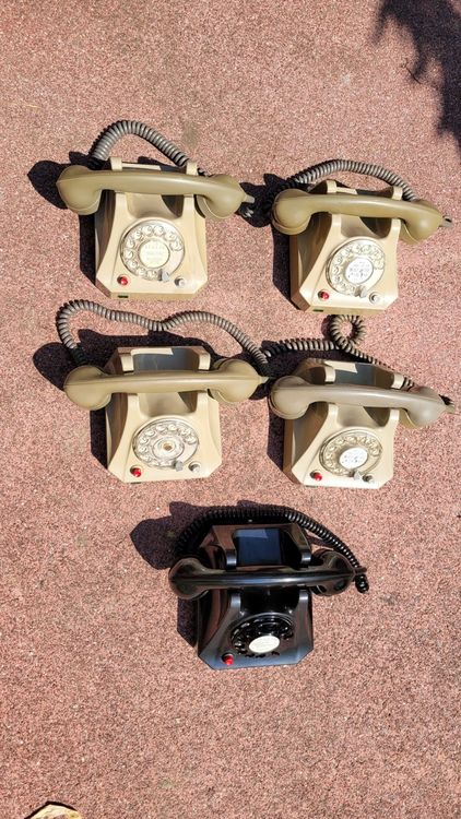 5 Telephone mit Wählscheiben Telefon alt (Gebraucht) in Emmenbrücke für ...