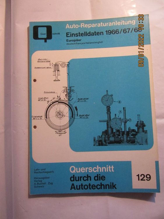 AutoRep.Anleitung Einstelldaten 1966/67/ (Neu (gemäss Beschreibung)) in ...