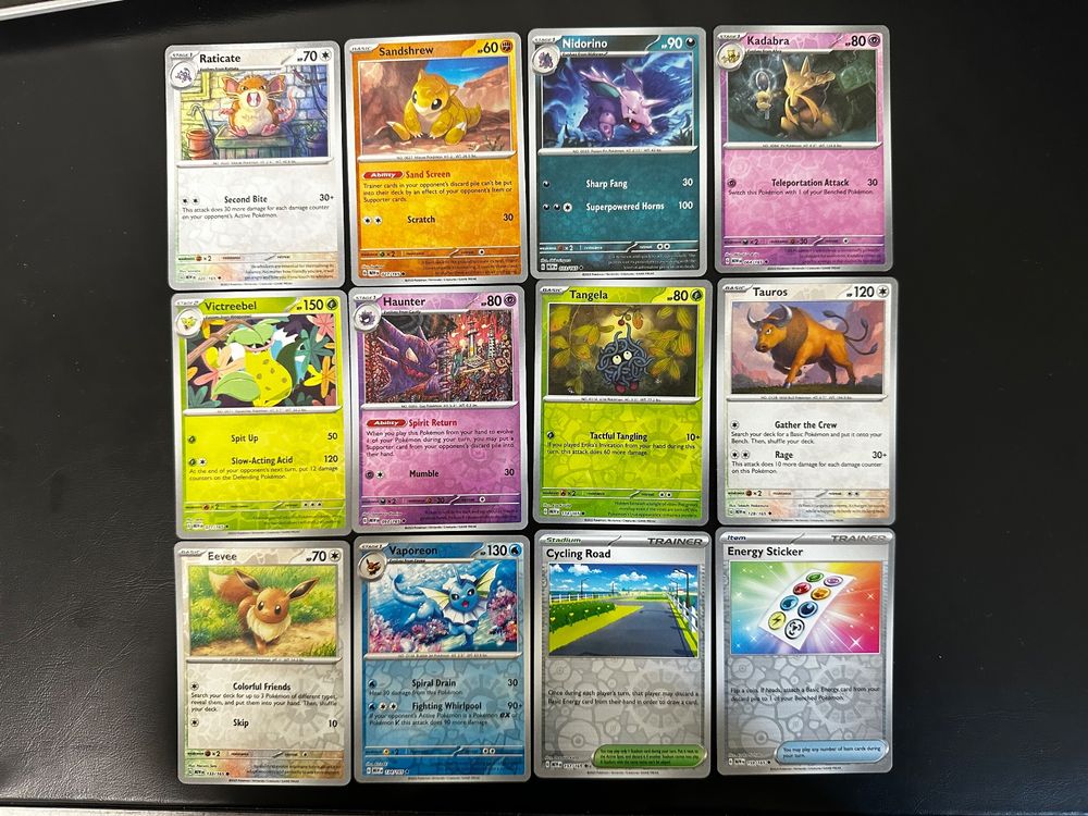 Reverse Holo Bundle 12 Karten Pokémon 151 (Neustes Set MEW) (Neu ...