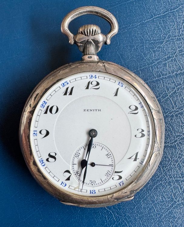 Zenith Mobiliar Silber 925 Taschenuhr mit Kette Schweiz | Kaufen auf Ricardo