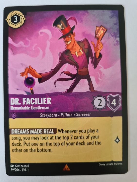 Lorcana, Dr. Facilier - Remarkable Gentleman, 039 (Neu (gemäss Beschreibung)) in Sachseln für ...