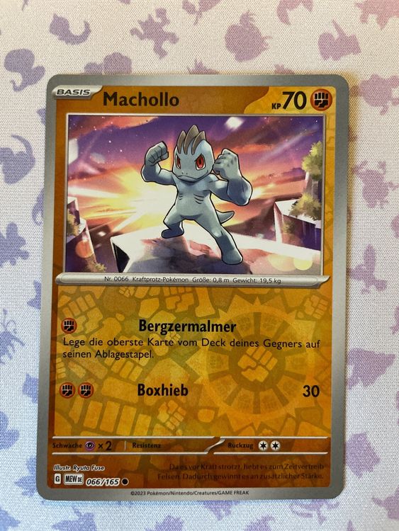 Machollo 066/165 reverse Holo - Pokemon 151 DE (Neu (gemäss ...
