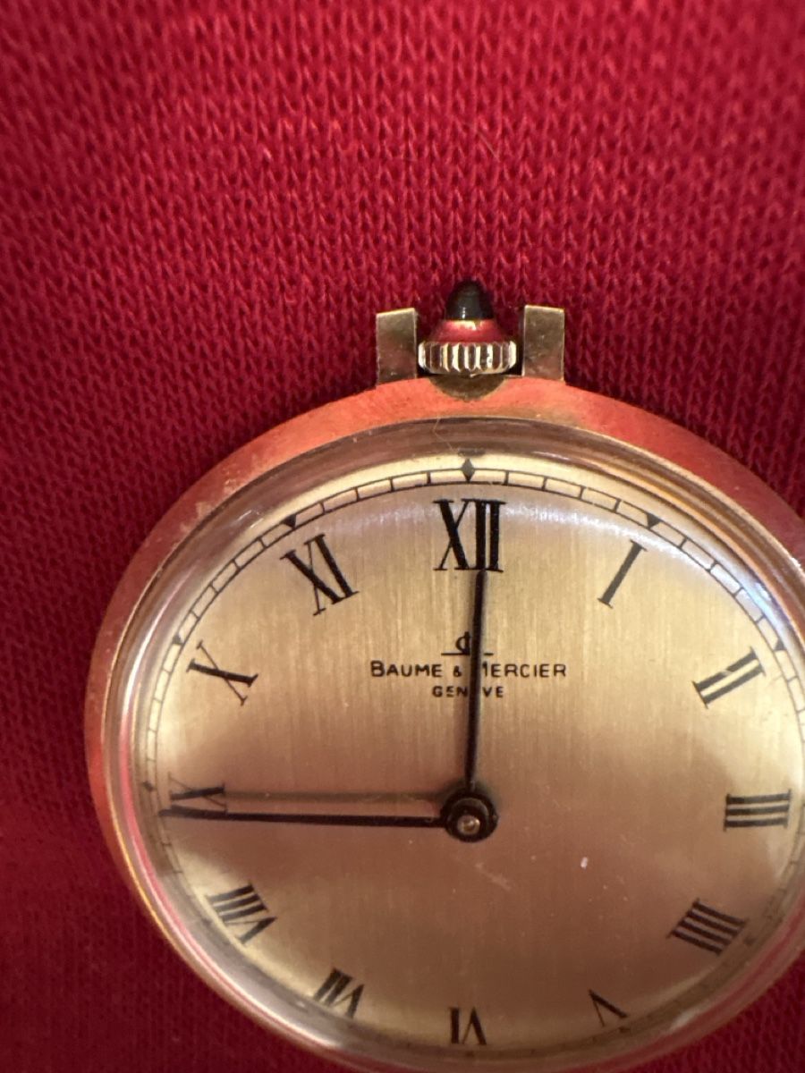 Baume & Mercier Genève - Montre de poche vintage plaqué or (Défectueux ...