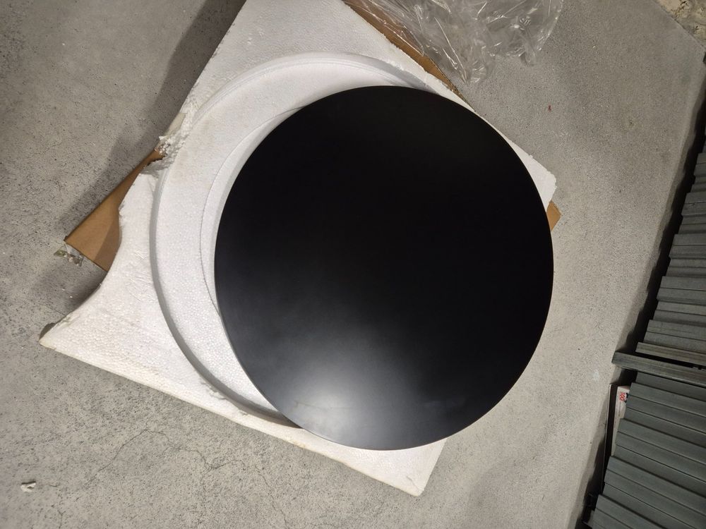 FABRIKNEUES TISCHBLATT 60 CM RUND DICKE 2 CM MDF SCHWARZ (Neu und ...