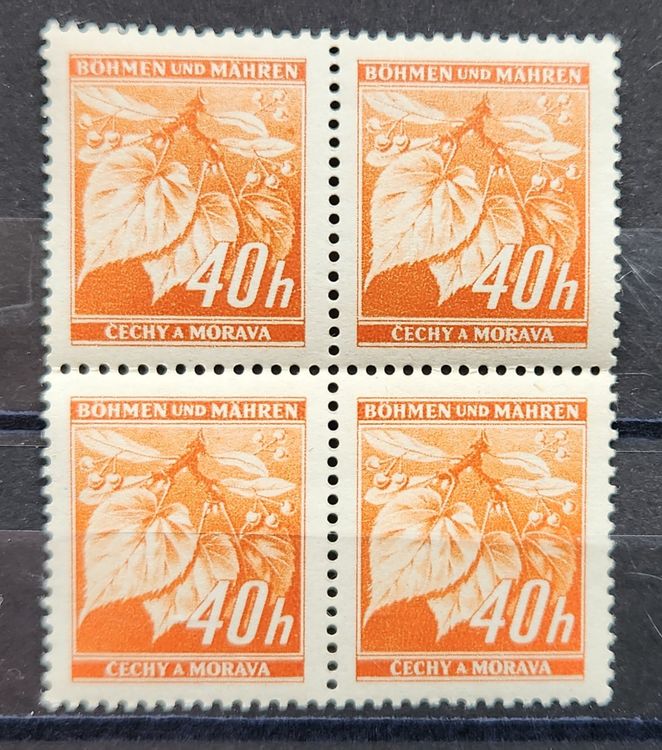 Deutsche Besetzung/Böhmen und Mähren-Mi 38 Viererblock ** (Neu und originalverpackt) in Hittnau ...