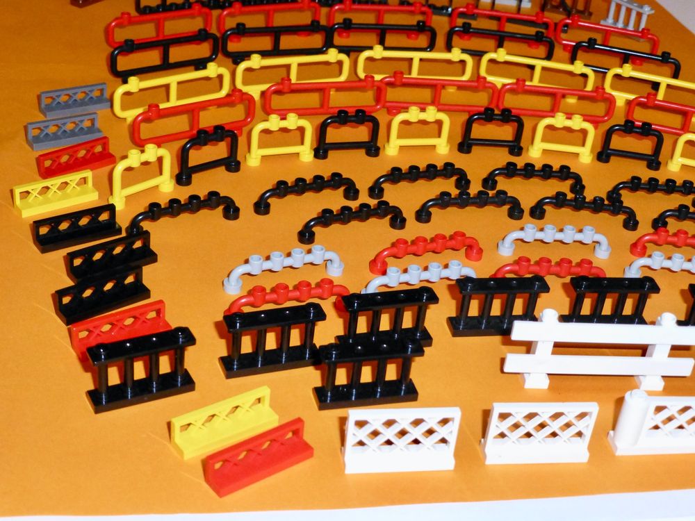 Lego / 102 Zäune in verschiedenen Formen, Farben + Grössen (Gebraucht ...