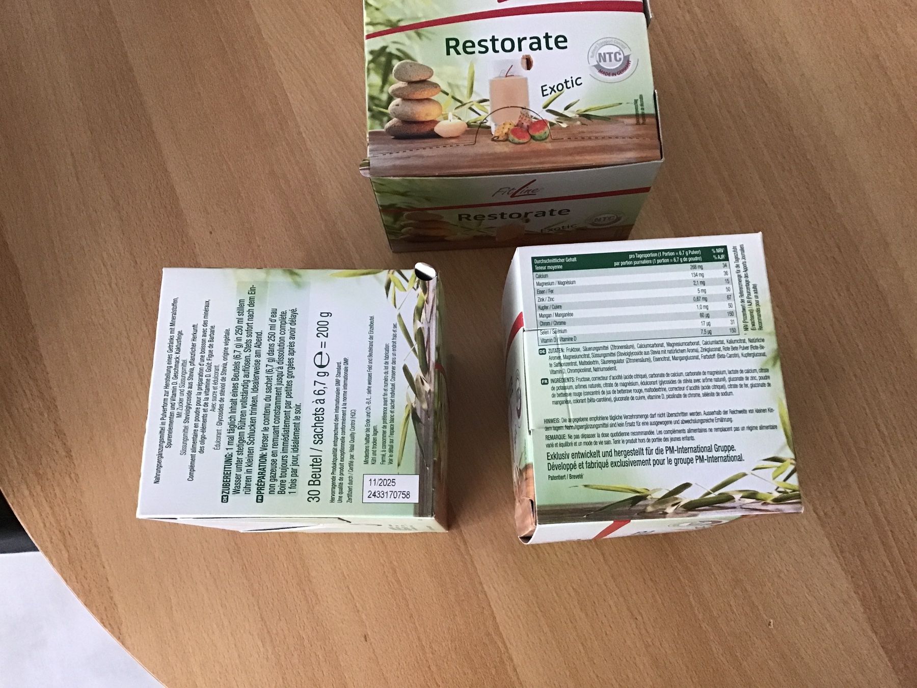 Fitline Restorate Exotic, 3 Packungen, MHD 11/2025 (Gebraucht) in ...