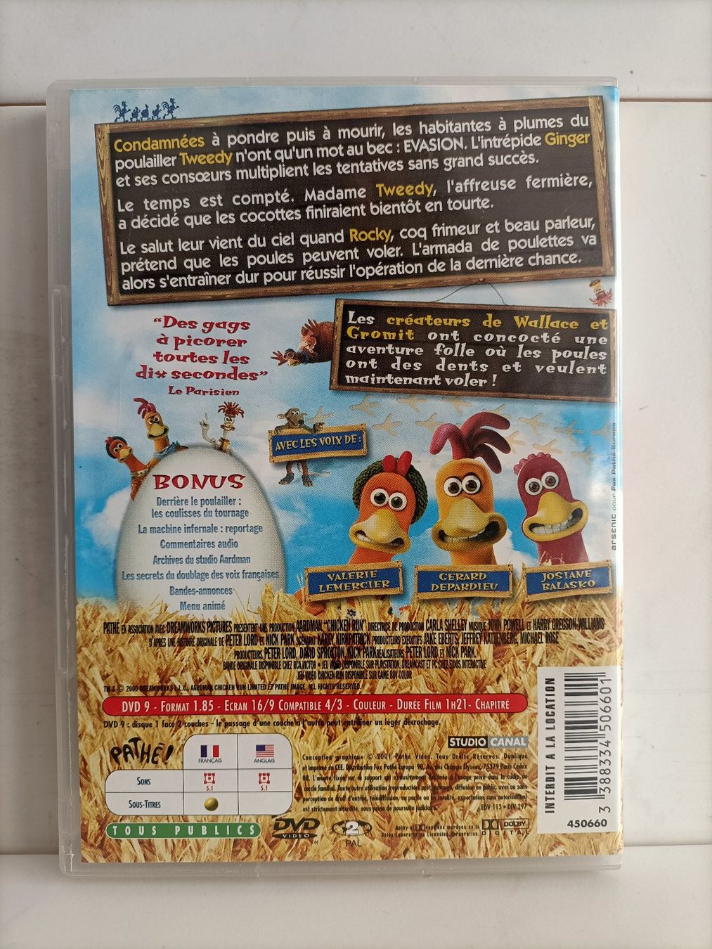 DVD Chicken Run (fr/uk) Nick Park (D'occasion) à crans montana pour CHF ...