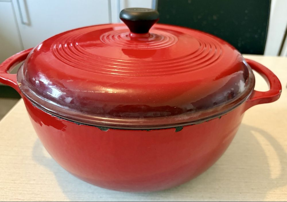 Cocotte en fonte rouge, Pyrex (Gebraucht) in Miécourt für CHF 13.5 ...
