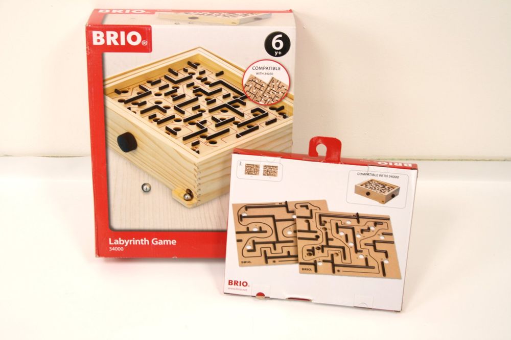 BRIO Labyrinth natur 34000 + 2 Ersatzplatten (24040947) (Neu und ...