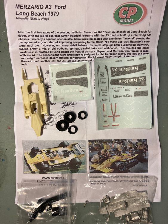 1/43 CP Model Kit CP 098 Merzario A3 Ford US GP 1979 (Neu (gemäss ...