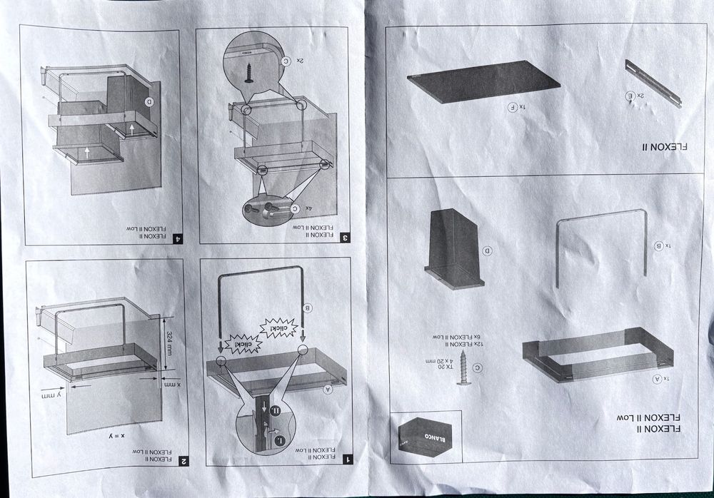 Küchenabfalltrennsystem Blanco Flexon II (60/2) zum Einbauen (Neu und ...