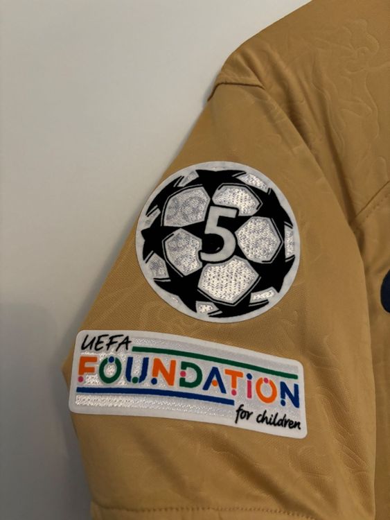 FC Barcelona Auswärts Trikot, 2022/2023, Piqué 3, UCL Badge (Neu ...