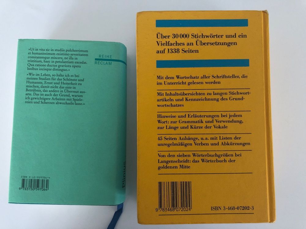 latein wörterbuch lateinisch-deutsch und plinius briefe (Gebraucht) in ...