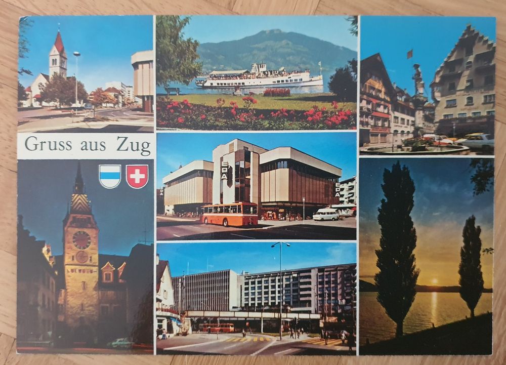 AK Zug ZG Gruss aus.... 7-Bild-Karte ungel. (Gebraucht) in Rheinfelden ...