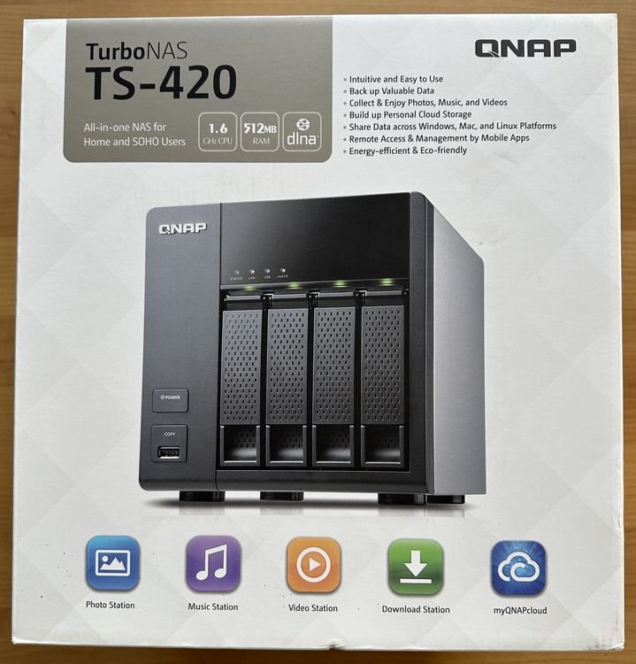 QNAP NAS TS-420 / 4 x 3TB (Gebraucht) in Stadel b. Niederglatt für CHF ...