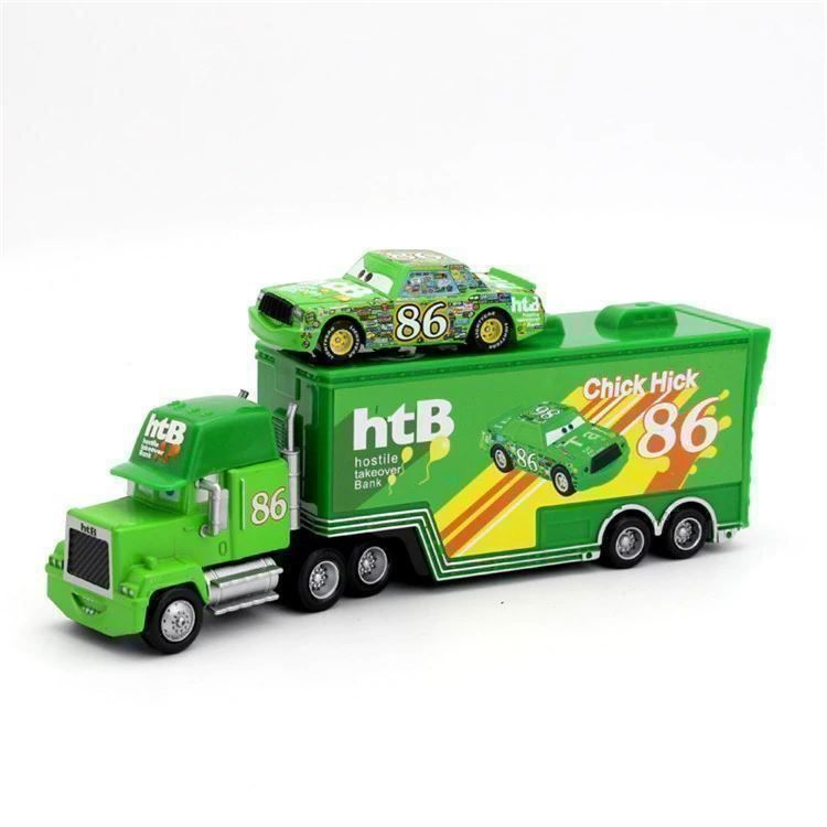 CARS - SPIELZEUG TRUCK MIT AUTO BRICK YARDLEY - DISNEY CARS (Neu und ...