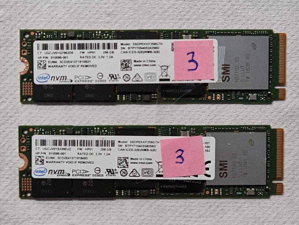 SSD Festplatte Intel NVMe 256GB N3 | Kaufen auf Ricardo
