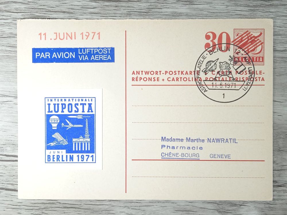 TR104 Carte Postale + Timbre Suisse 1971 | Kaufen auf Ricardo