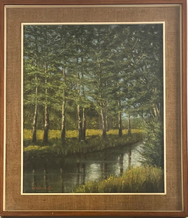 Felice Colombin - Wald Szene Gemälde | Kaufen auf Ricardo