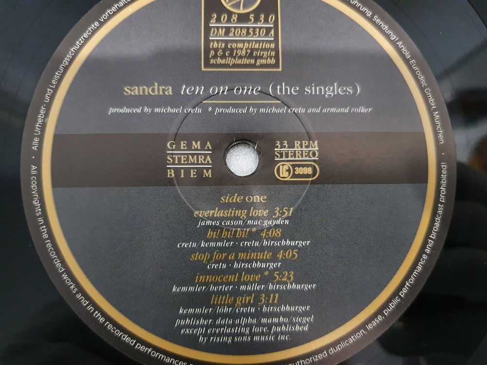 Sandra – Ten On One (The Singles) | Kaufen auf Ricardo