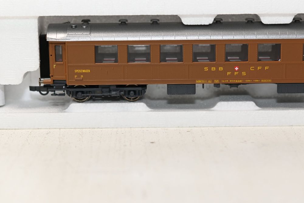 SBB Historic Stahl Speisewagen Roco HO/DC mit OVP (Gebraucht) in für ...